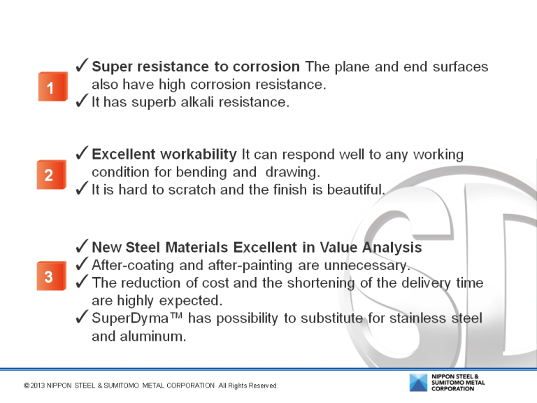 slide1 | Introduction of SuperDyma™ | Steel sheets | Products | Nippon ...